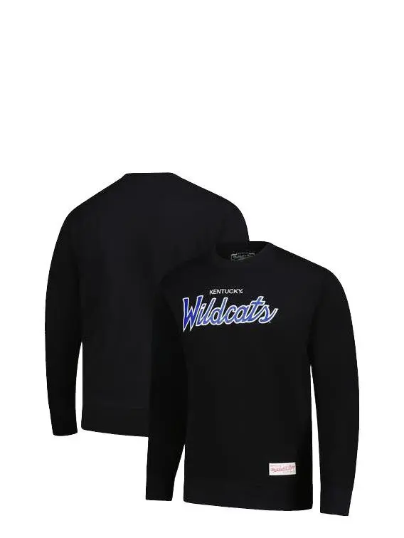 Mitchell & Ness Kentucky Wildcats Elite Script Crewneck Sweatshirt - Black