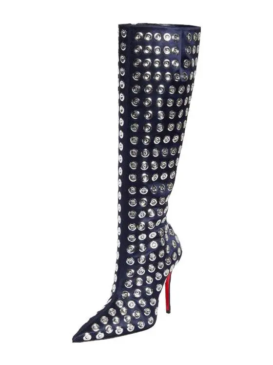 CHRISTIAN LOUBOUTIN Miss Z Boum Boum Boots - Zaffiro