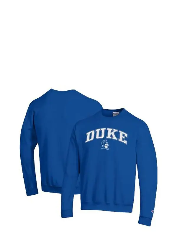 Champion Duke Blue Devils Arch Over Logo Pullover Sweatshirt - Royal