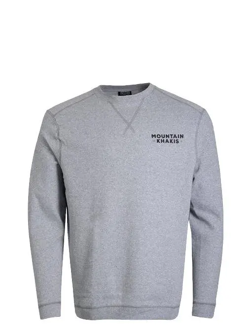 MOUNTAIN KHAKIS Logo Crew - Heather Grey