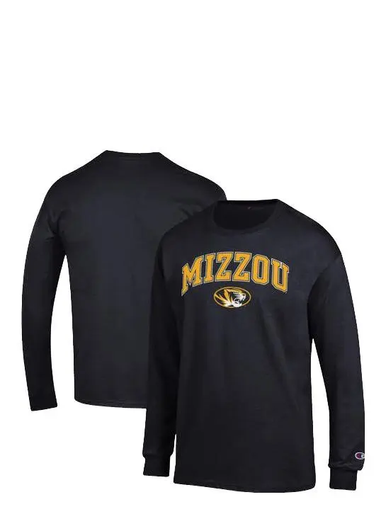 Champion Missouri Tigers Arch Over Logo Long Sleeve T-shirt - Black