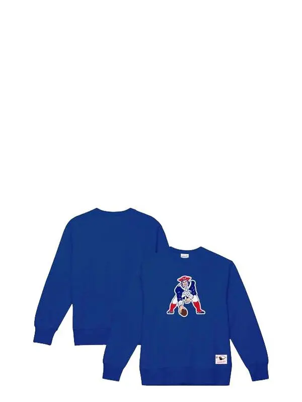 Mitchell & Ness New England Patriots Fleece Pullover Sweatshirt - Navy