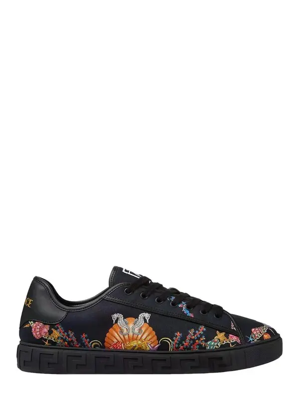 Versace Coral Theatre Greca Sneakers - Blue