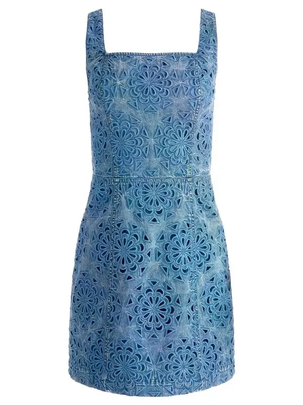 Alice + Olivia Maryann Mini Dress - Blue