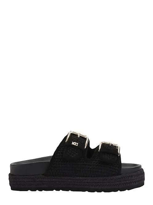 Kurt Geiger Raquel 2 Knitted Flatform Sandals - Black/comb
