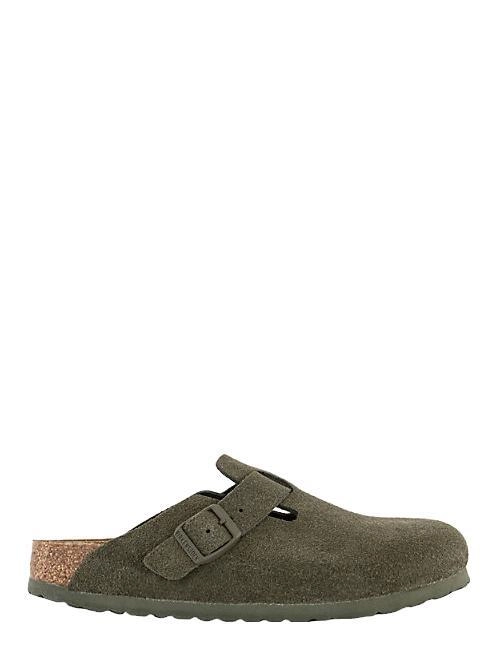BIRKENSTOCK Boston Suede Clogs - Thyme