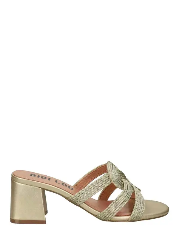 BIBI LOU 60mm Alia Sandals - Gold