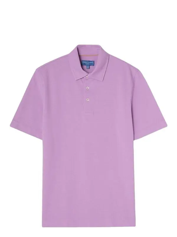 Robert Talbott Walker Short Sleeve Polo Shirt - Classic Lavender