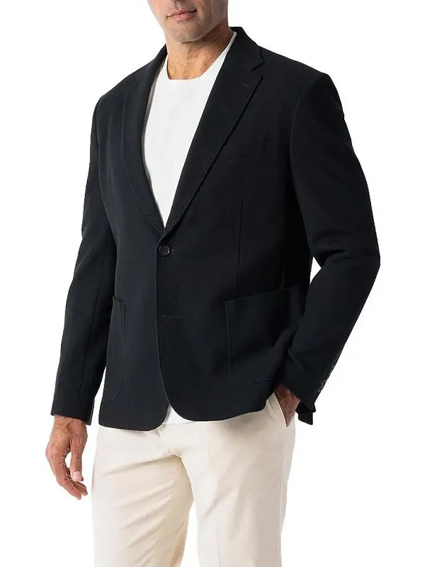 Robert Talbott Wright Lightweight Knit Blazer - Black