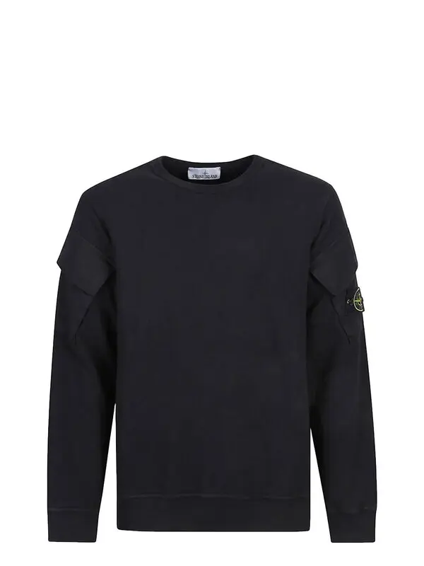Stone Island Crewneck Sweatshirt - Black