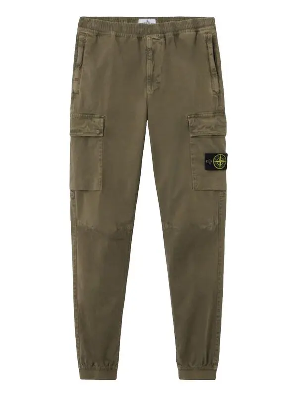 Stone Island Cargo Stretch Trousers - Military Green