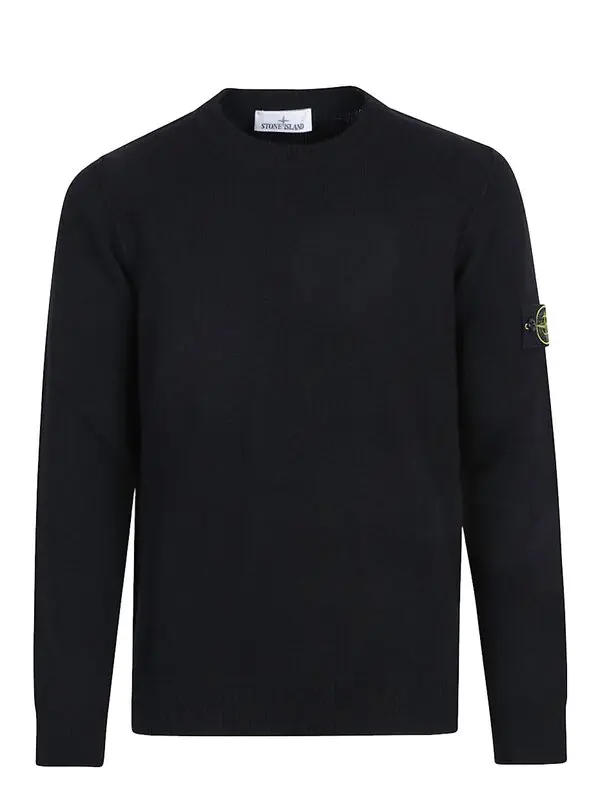 Stone Island Wool Blend Sweater - Black