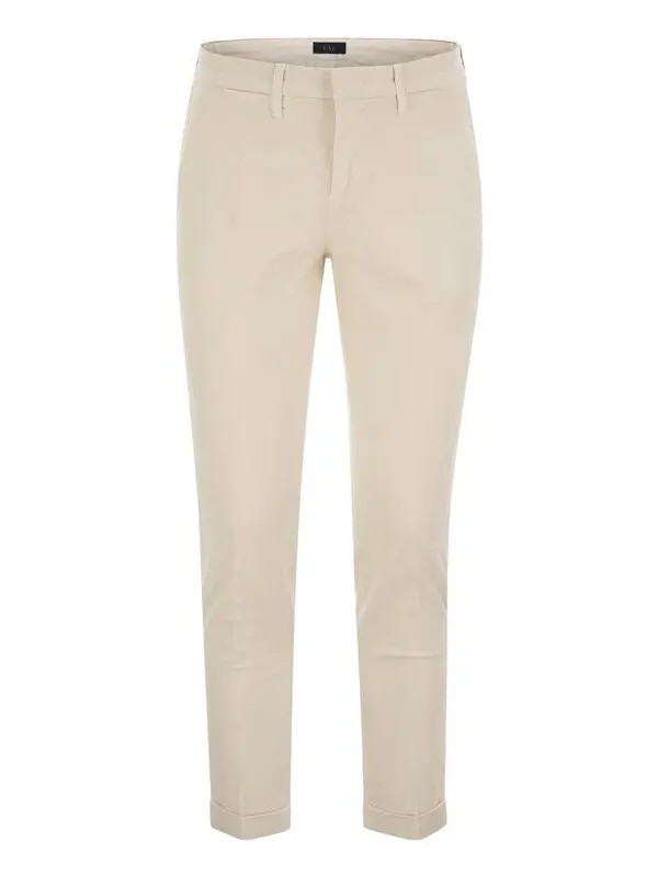 FAY Slim 5-pocket Trousers - Beige