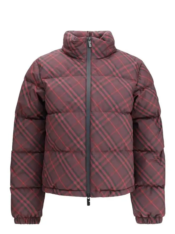 Burberry Ambleside Check Down Jacket - Red