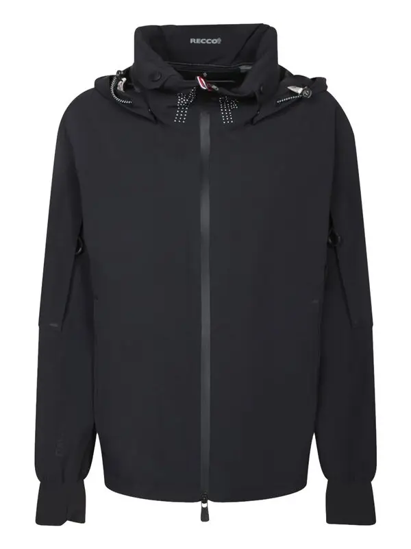 Moncler Zip-up Bomber Jacket With Hood - Black