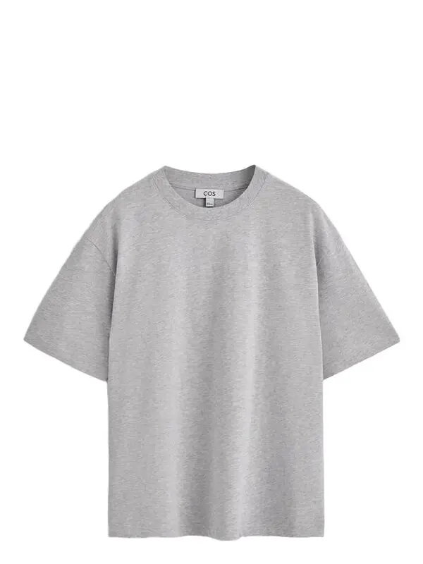 Cos Relaxed Lightweight Cotton T-shirt - Gray