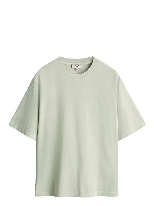 Cos Relaxed Lightweight Cotton T-shirt - Green