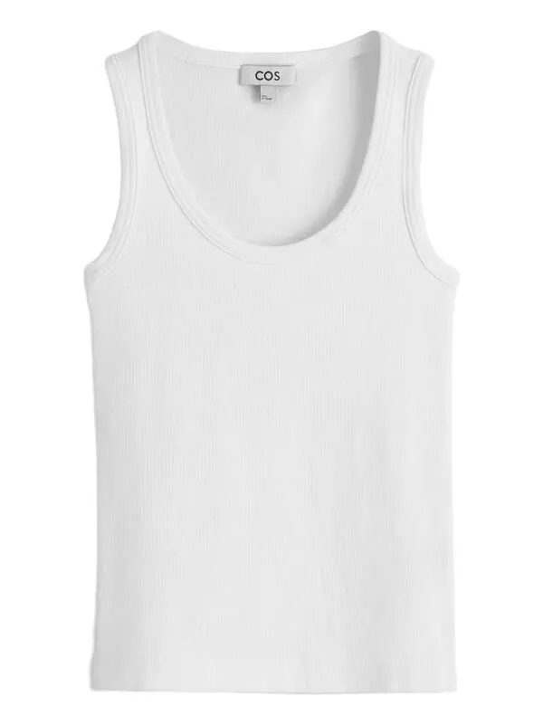 cos - Ribbed Scoop-Neck Tank Top