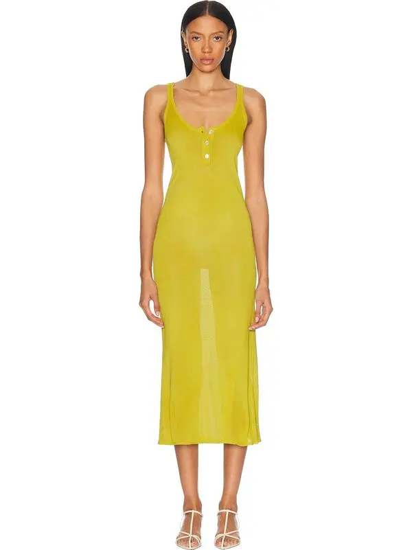 Brandon Maxwell The Catherine Dress - Olive Oil