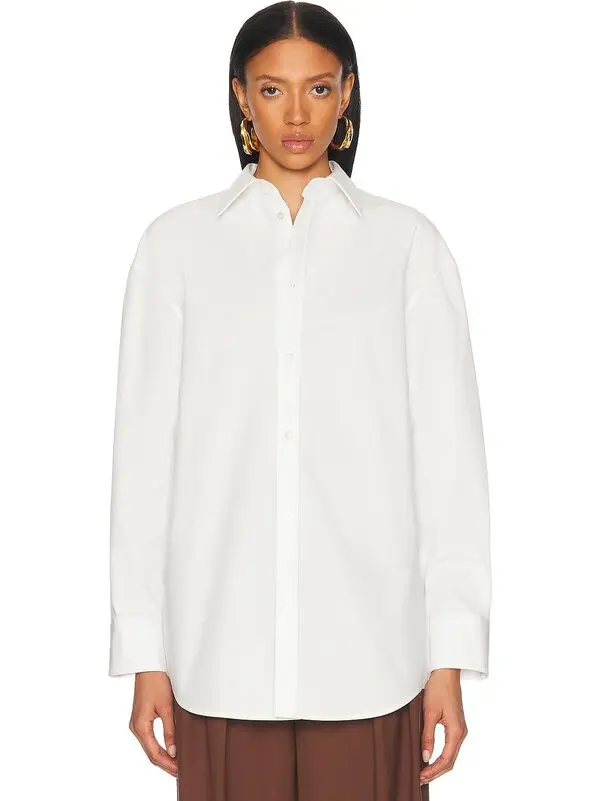 Saint Laurent Button Up Top - Craie