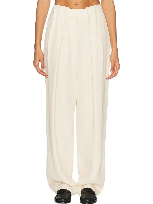 Stella McCartney Linen Balloon Trouser - Buttermilk