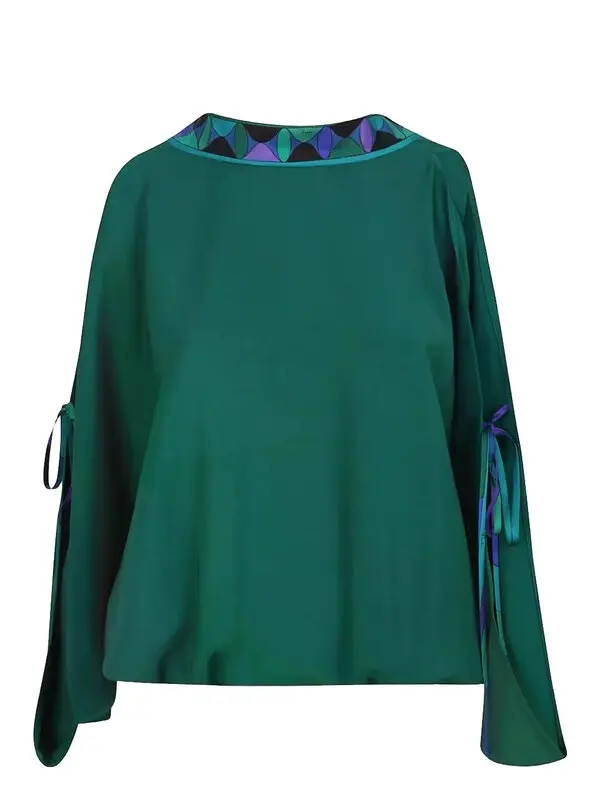 Emilio Pucci Open-back Blouse - Green