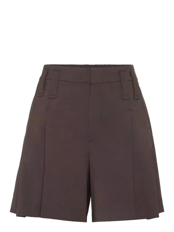 Brunello Cucinelli Pleated Thigh-length Shorts - Brown