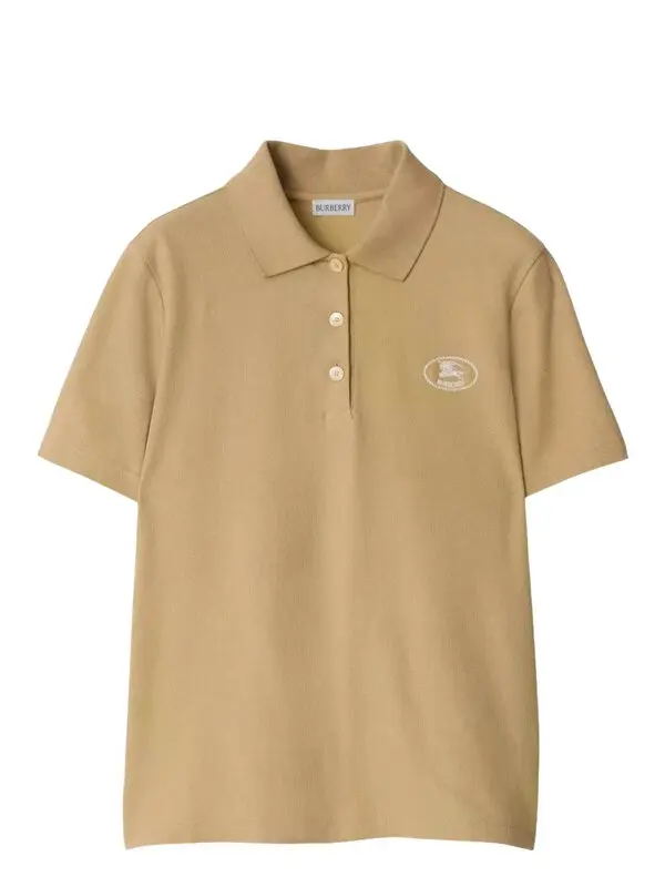 Burberry Cotton Polo Shirt - Neutrals