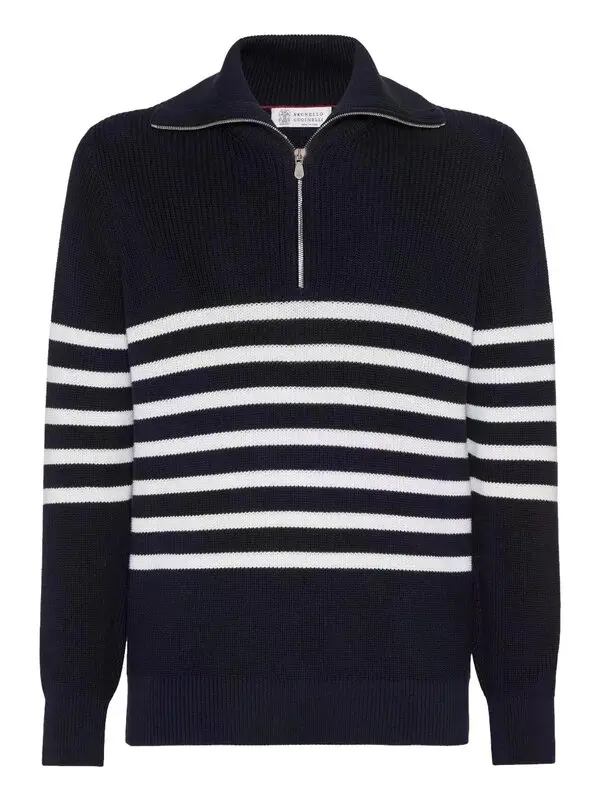 Brunello Cucinelli Cotton Jumper - Blue