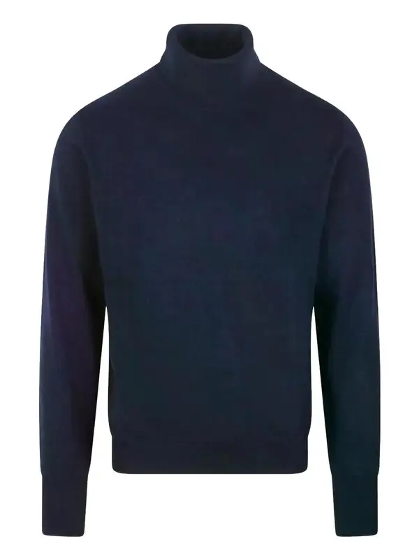 DRUMOHR Cashmere Roll Neck Sweater - Blue