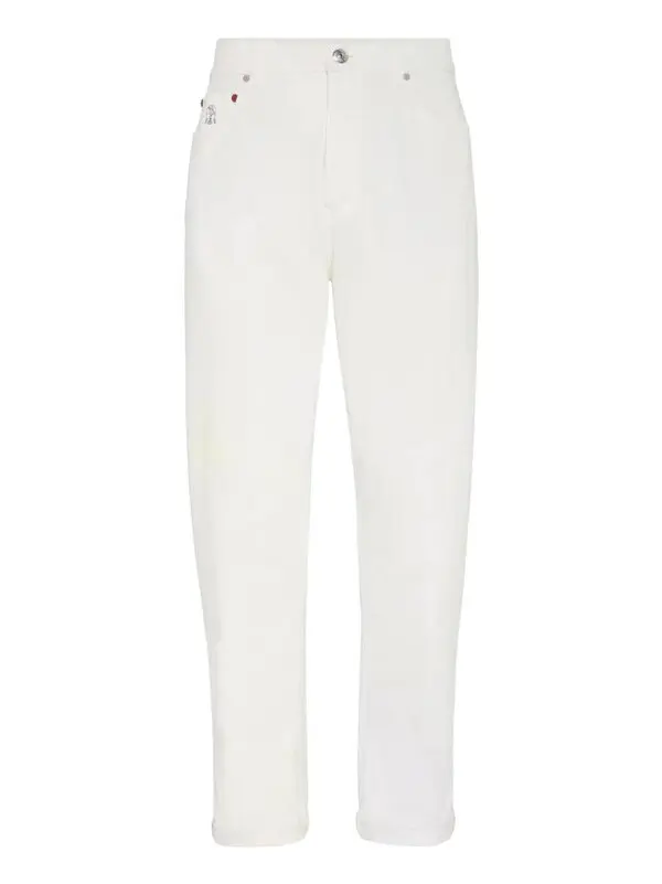 Brunello Cucinelli Cotton Jeans - White