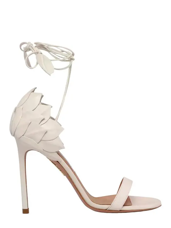 AQUAZZURA Leather Stiletto Pumps - White