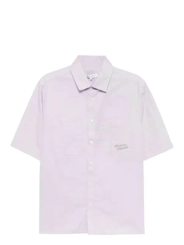Maison Kitsuné Relaxed Short-sleeved Shirt - Purple
