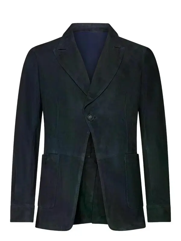 FRANZESE COLLECTION Suede Blazer - Blue