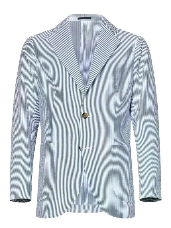 FRANZESE COLLECTION Striped Blazer - Blue