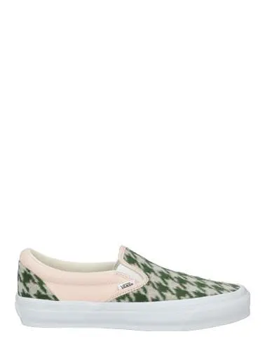 VANS Slip-on Sneakers With Houndstooth Pattern - Green