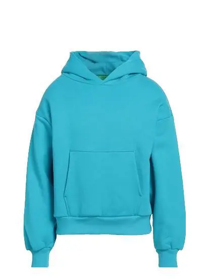 GARMENT WORKSHOP Cotton Jersey Embroidered Logo Hoodie - Blue