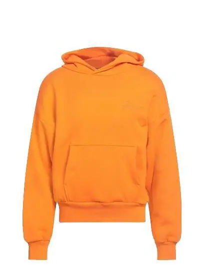 GARMENT WORKSHOP Cotton Jersey Embroidered Logo Hoodie - Orange