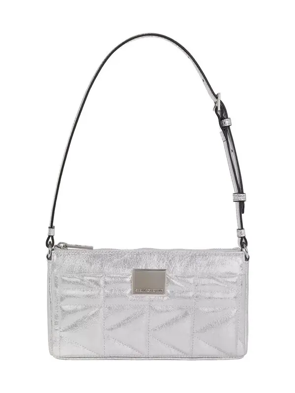Karl Lagerfeld Small K/kuilt Shoulder Bag - Silver
