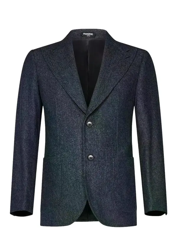 FRANZESE COLLECTION Virgin Wool Blazer - Blue