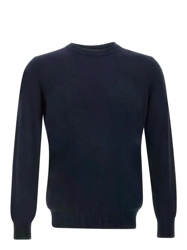 KANGRA Cashmere Crew Neck Sweater - Blue