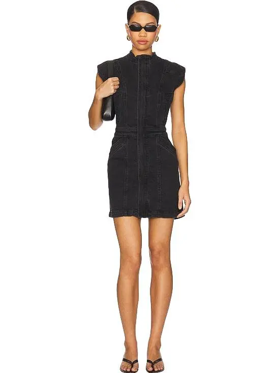 SEVENTY + MOCHI Juno Denim Dress - Washed Black