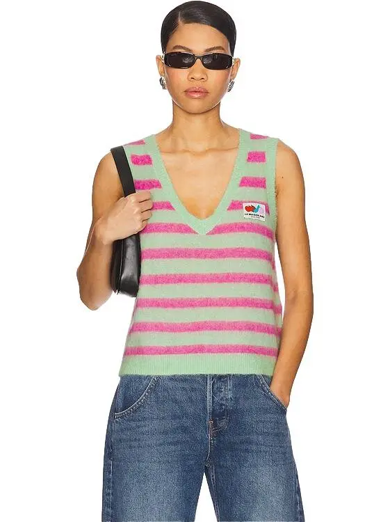 American Vintage Neny Bay Vest - Hibiscus Raye Amande