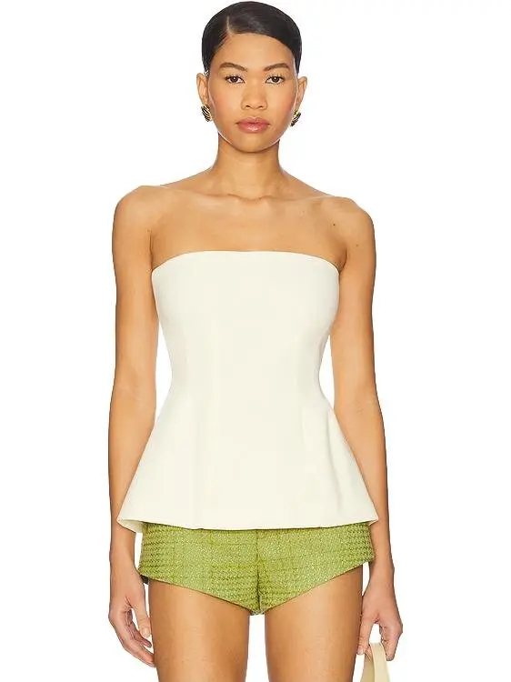 NOOKIE Caroline Strapless Top - Lemon