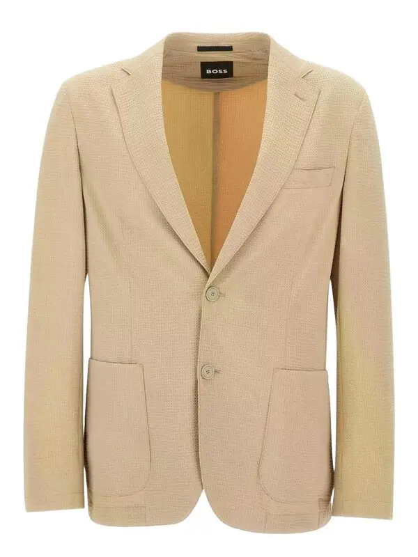 BOSS Textured Blazer - Neutrals