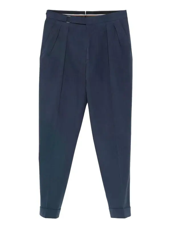 Canali Pleated Trousers - Blue