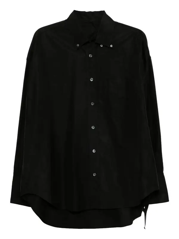 MARINA YEE Reworked Button-down Shirt - Black
