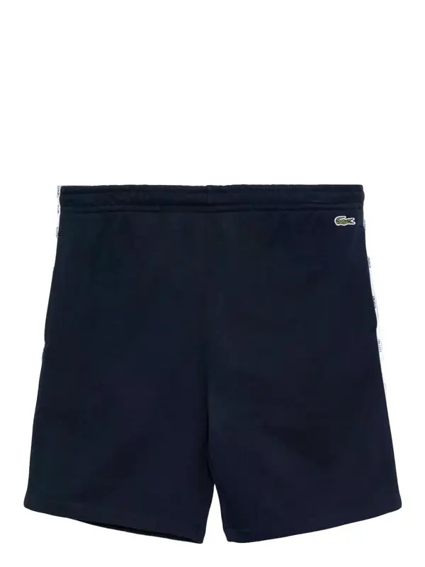 Lacoste Cotton Logo-trim Shorts - Blue