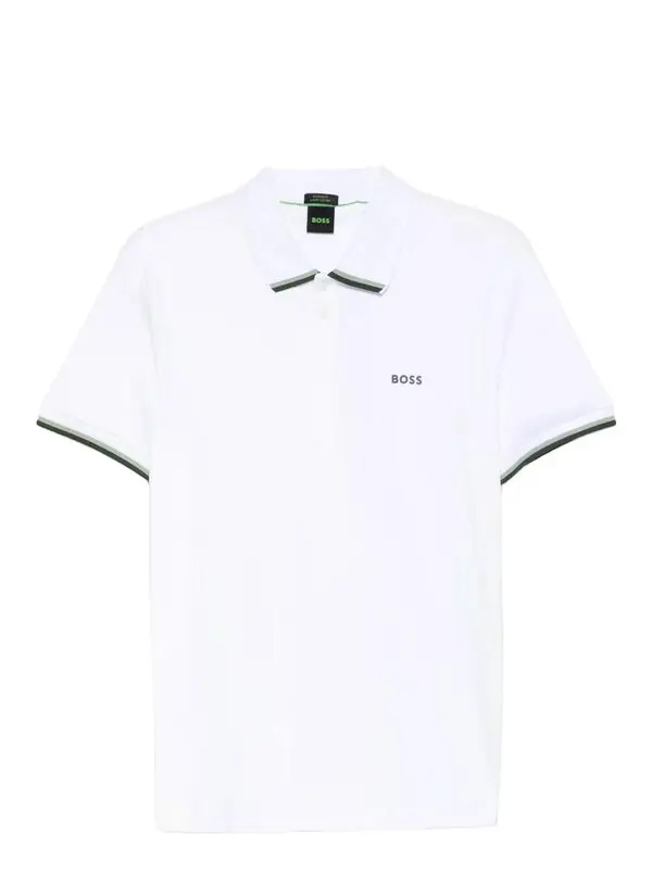 BOSS Cotton Polo Shirt - White