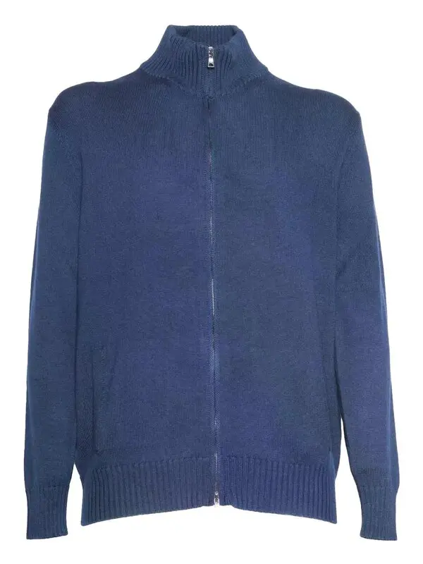 BALLANTYNE Wool Cardigan - Blue